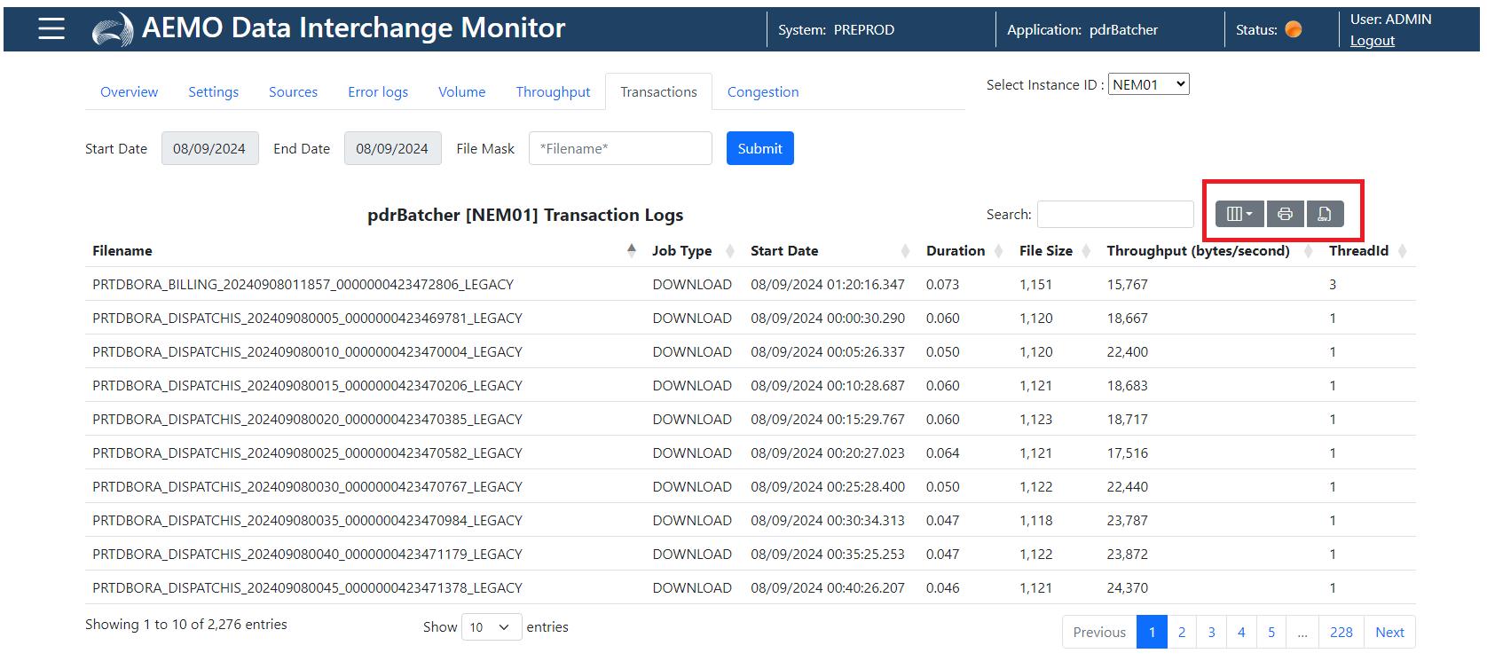 7 Participant Data Replication Monitor